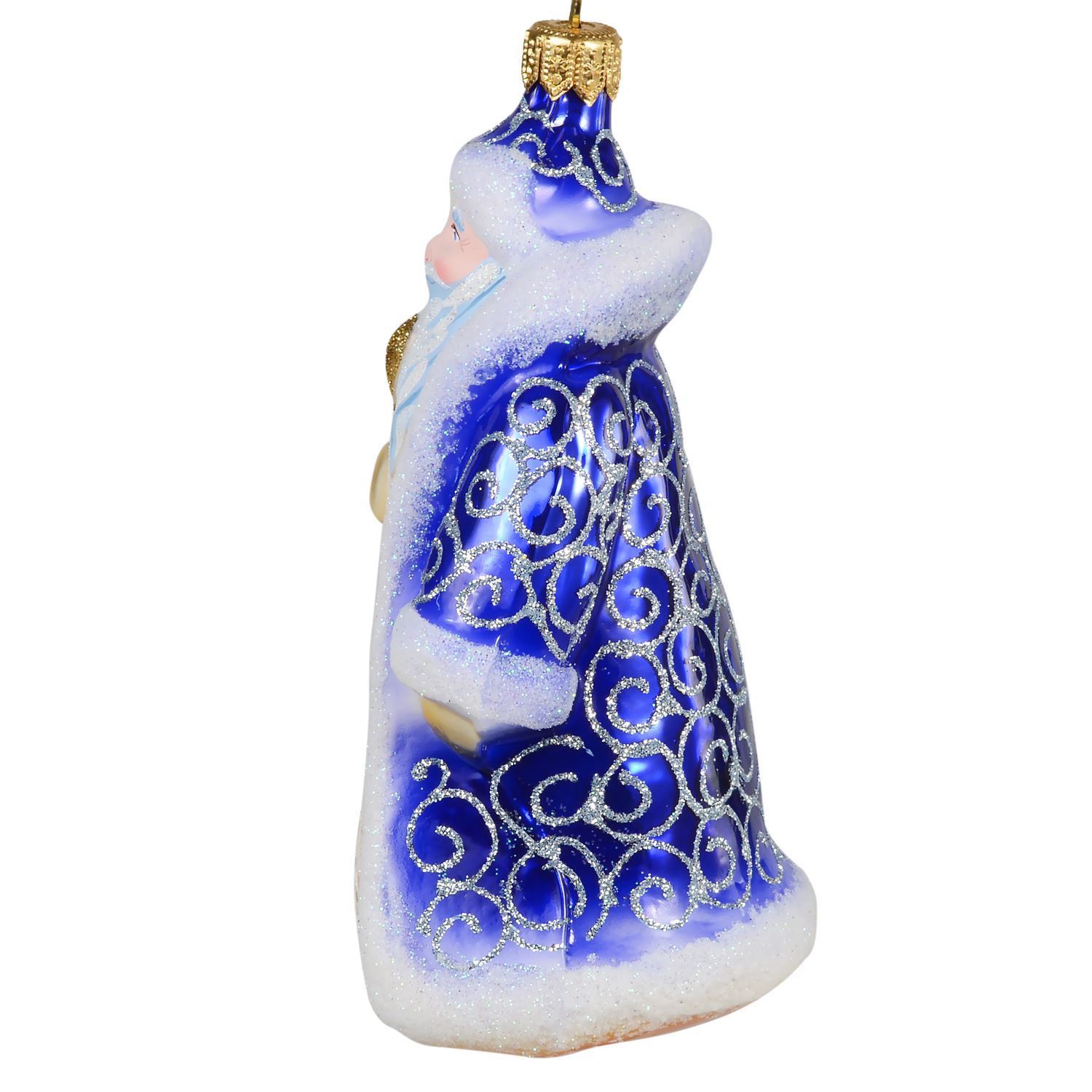 Christmas Ornaments World. Hand Made Glass Christmas Ornament Santa Claus