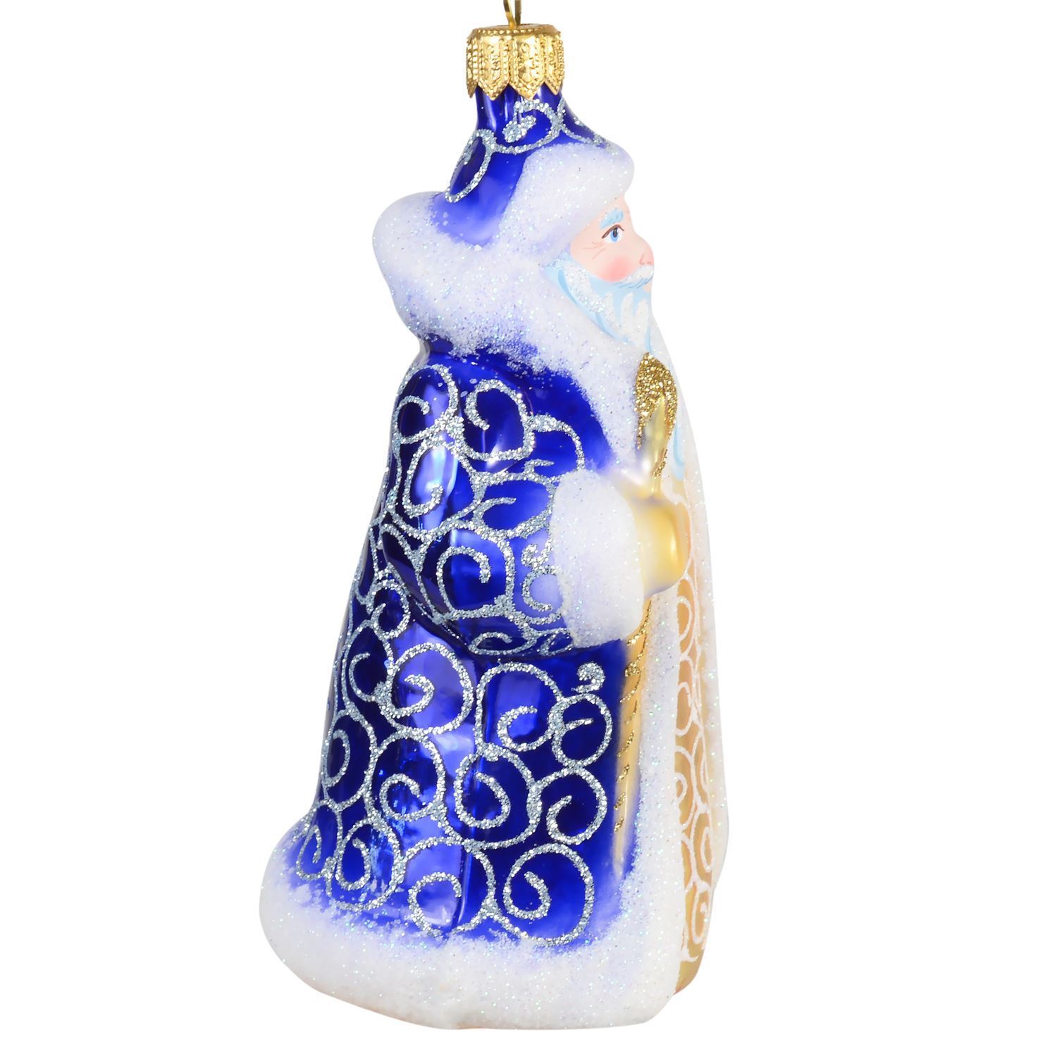 Christmas Ornaments World. Hand Made Glass Christmas Ornament Santa Claus